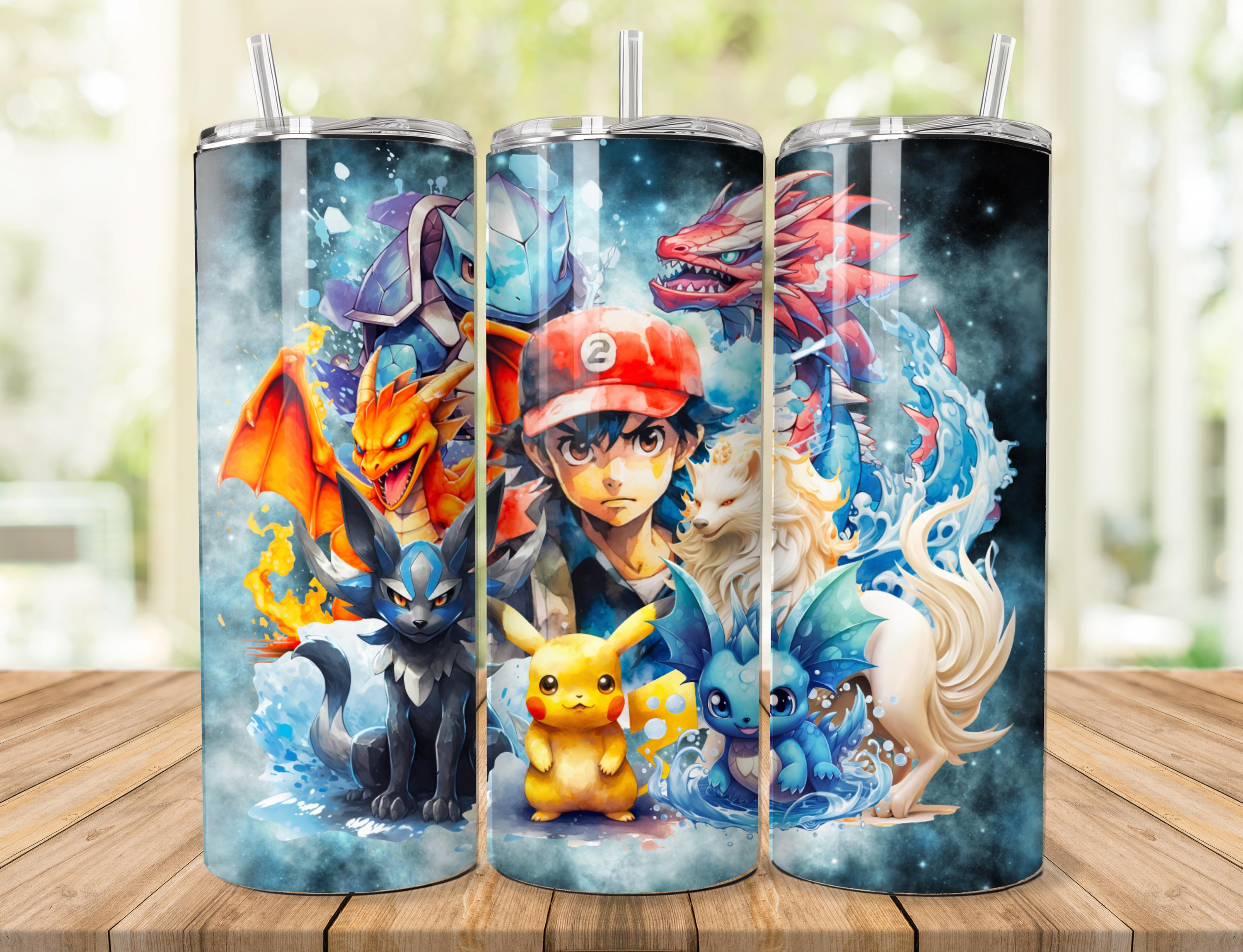 Pokemon, Ash, Tumbler Wrap PNG, Digital Download, Blue, Sublimation - Etsy