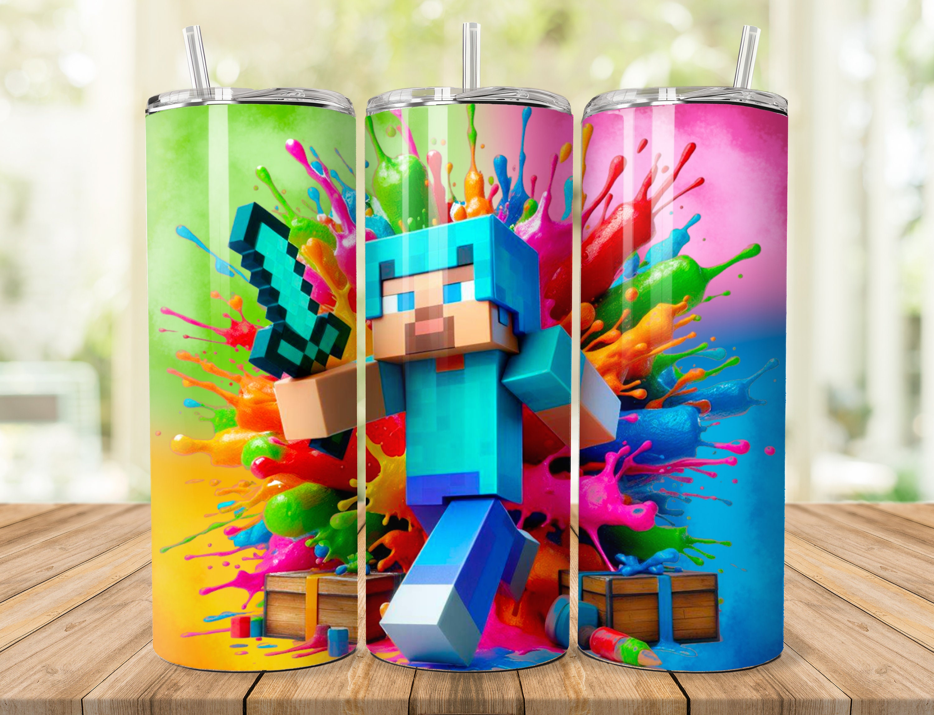 Mincraft 20oz Tumbler Wrap PNG - Etsy