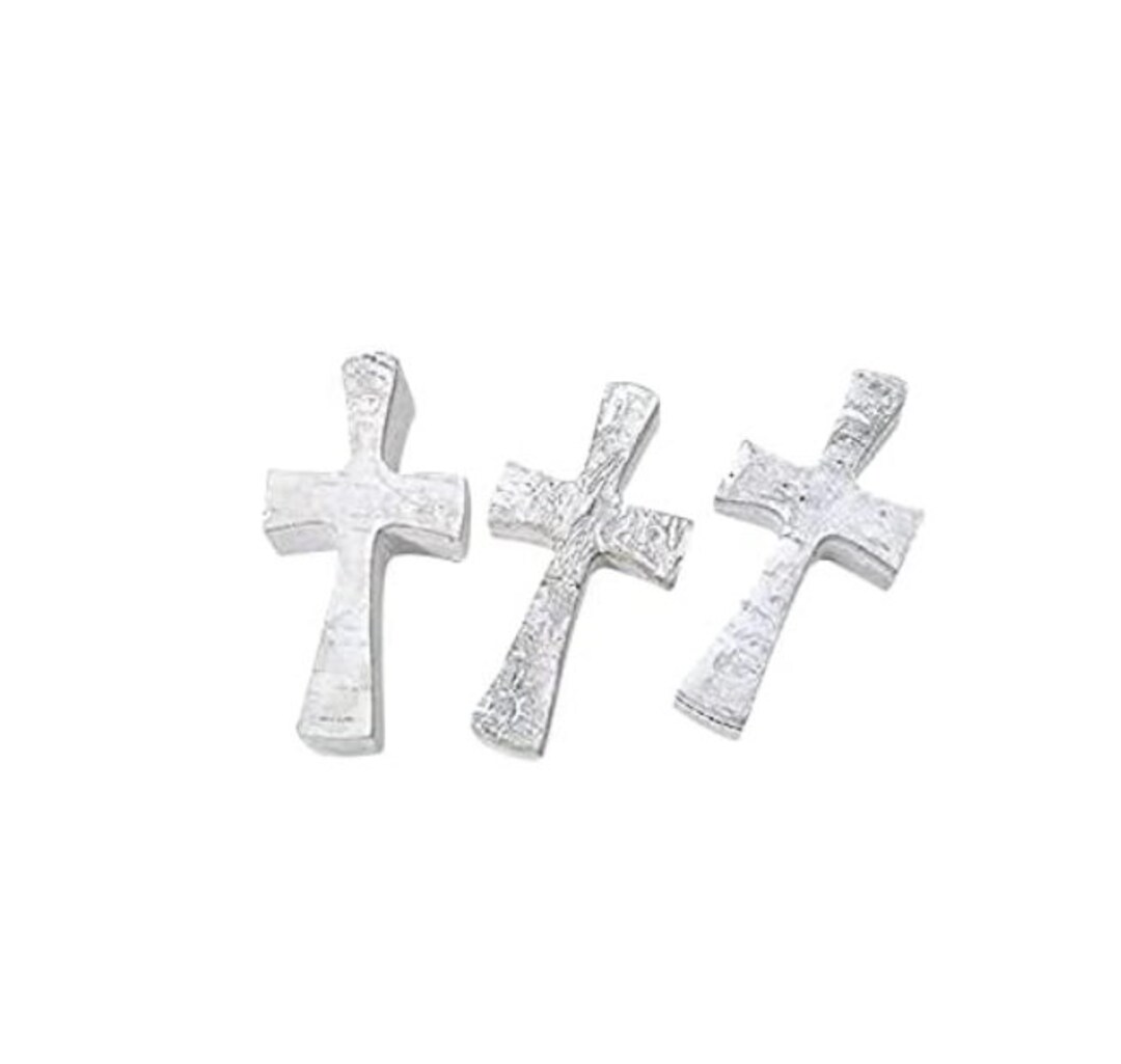 6 Pcs Birch Cross White Decorative Crosses Wooden Crosses 12 X 5 Cm ...