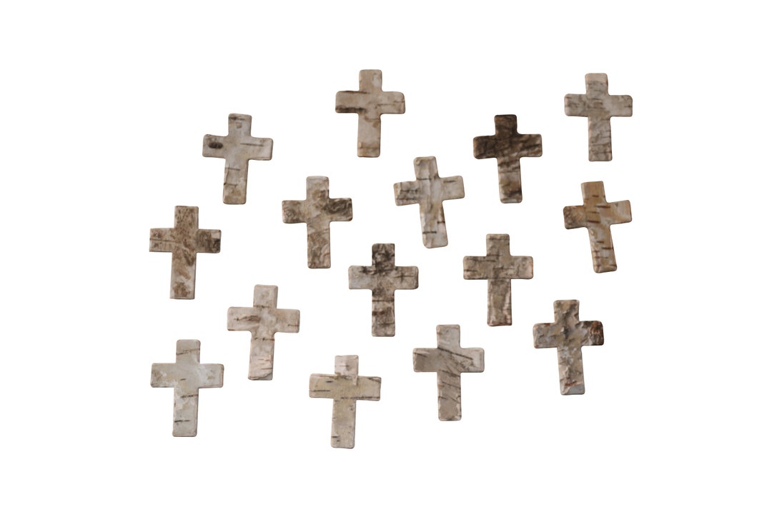 48 Pcs Crosses Made of Birch Bark 4 Cm Communion Confirmation - Etsy