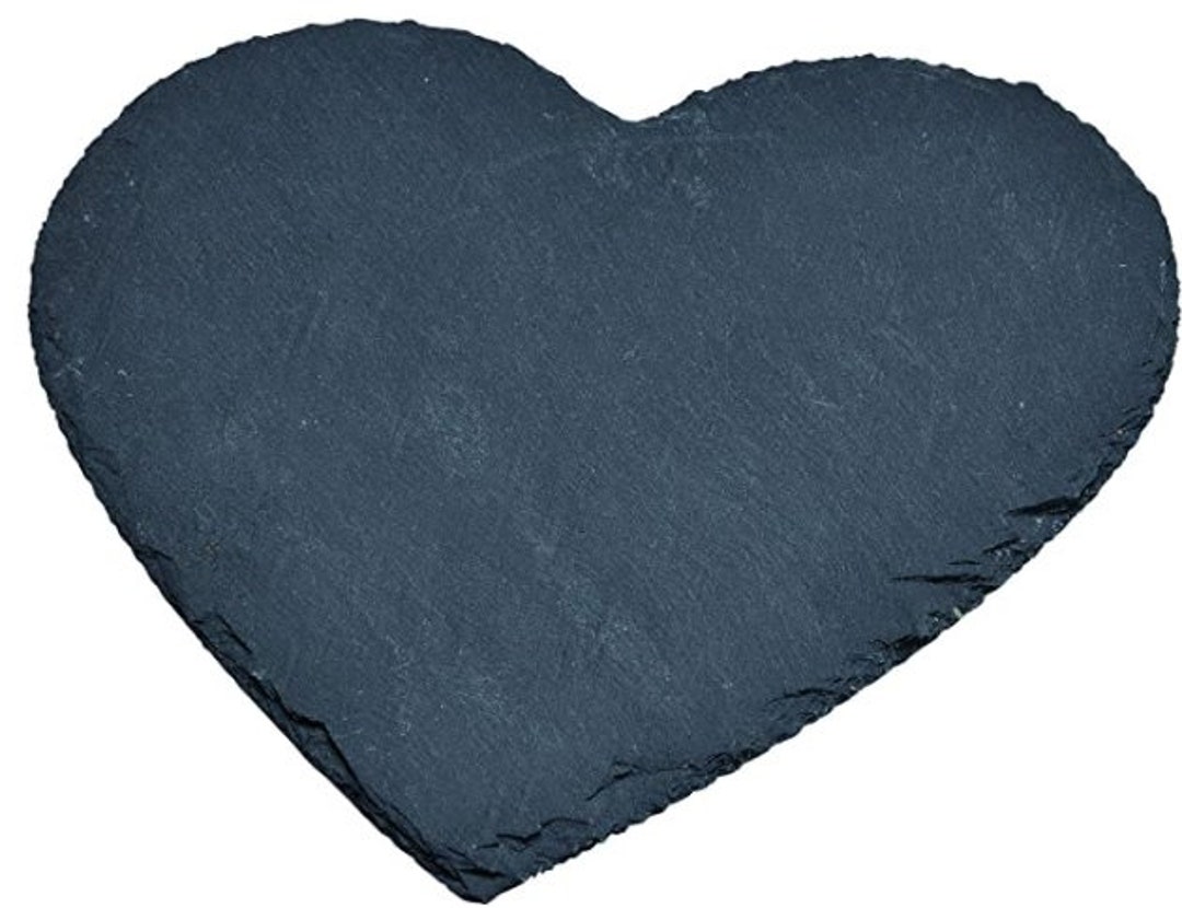 6 Pcs Slate Heart 10 Cm Wedding Decoration Hearts Made of Slate Stone ...