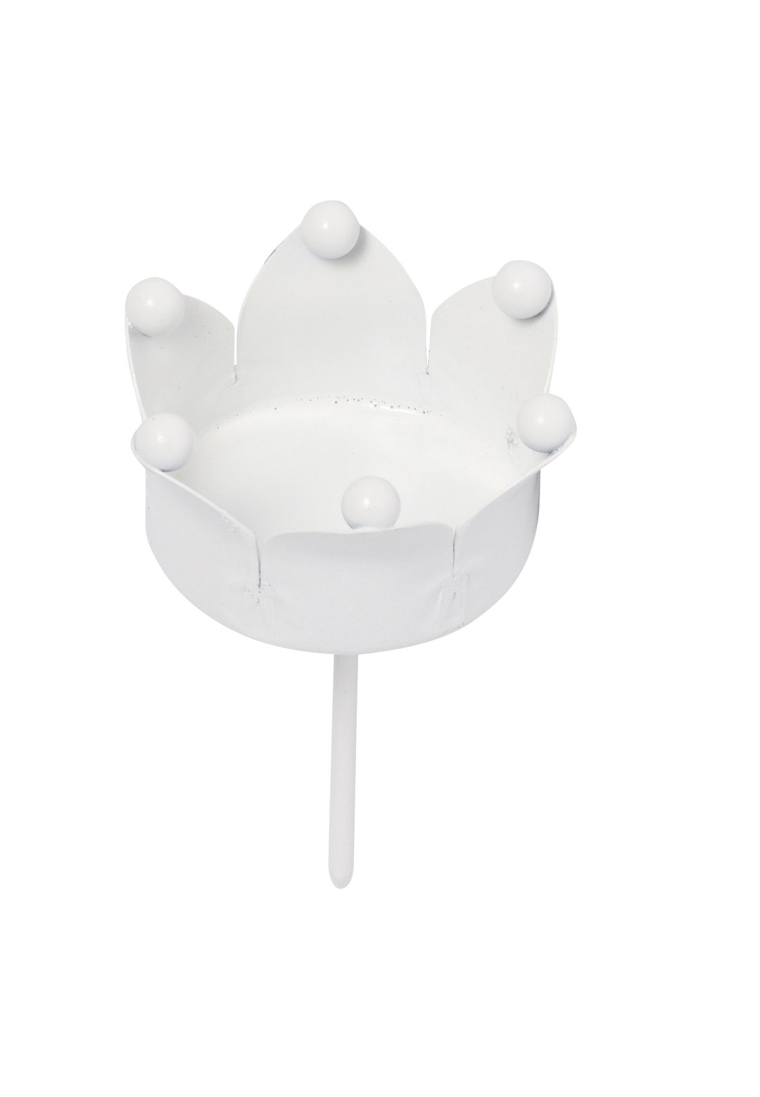 4 Pcs Candle Plug Crown White Tea Light Holder for Plugging Candle ...