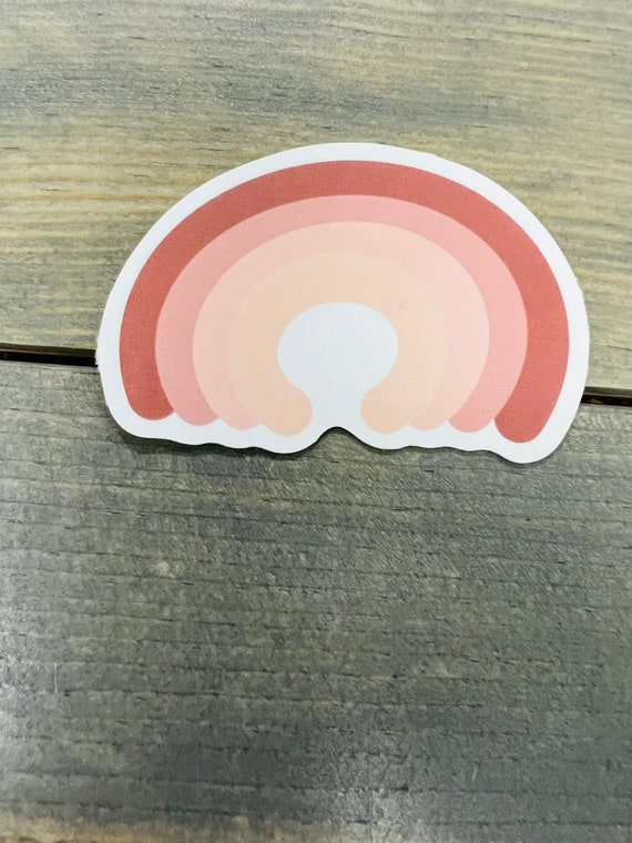 Sticker Aesthetic Rainbow cute Colorful girl | Etsy
