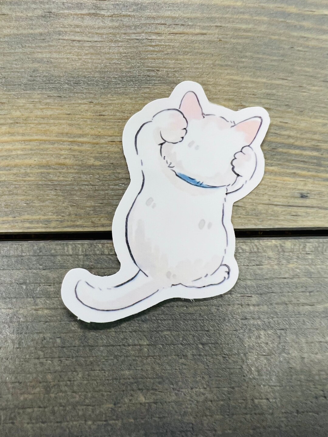 Stickers Cat Kitten Cute Aesthetic Animals Pets Vinyl Matte Glossy Girl ...
