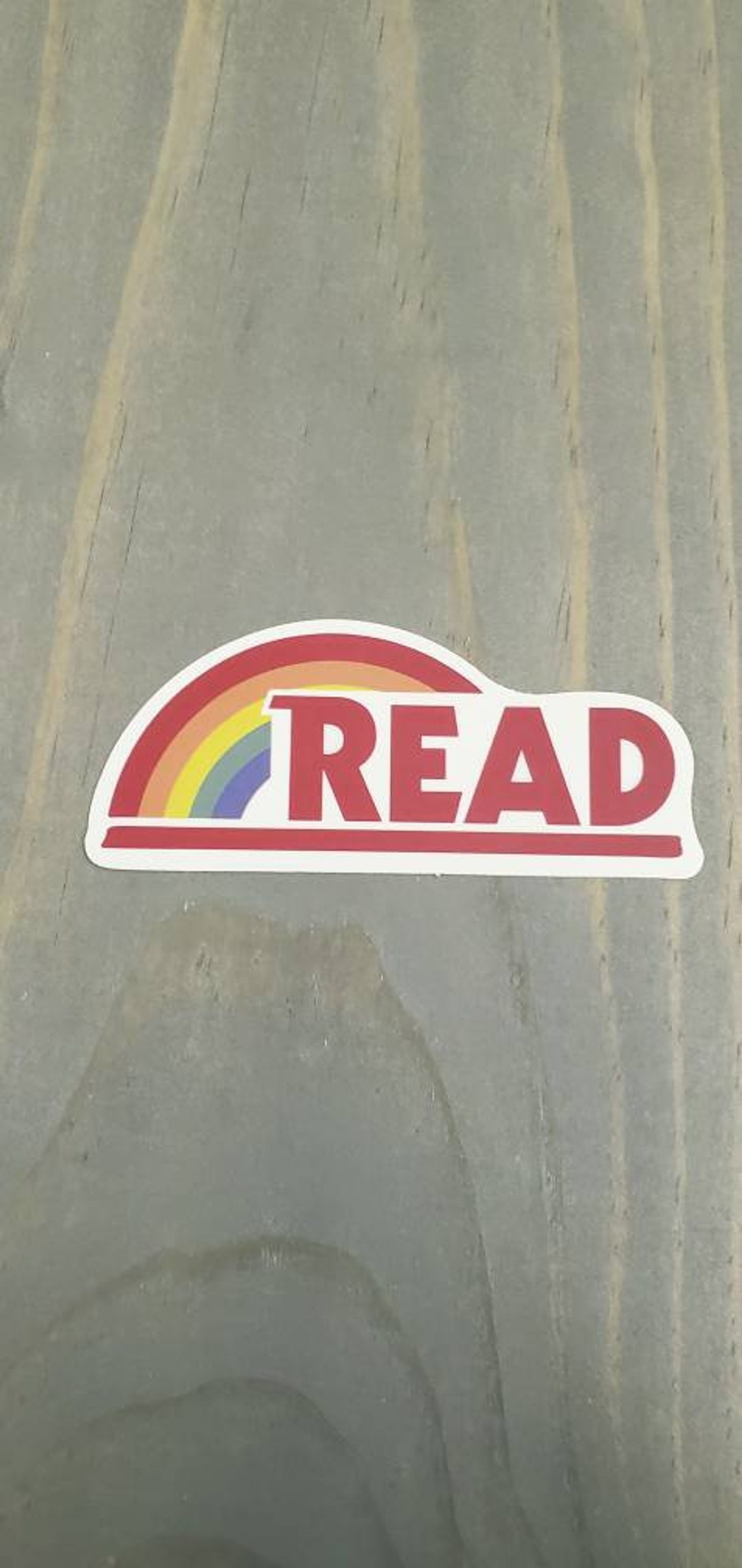 Sticker Read Rainbow Bookish Reading Book Lover Fictional Literary ...