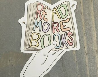 Sticker Read Rainbow Bookish Reading Book Lover | Etsy