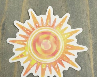 Stickers Sunshine Aesthetic Cartoon Girl Laptop | Etsy