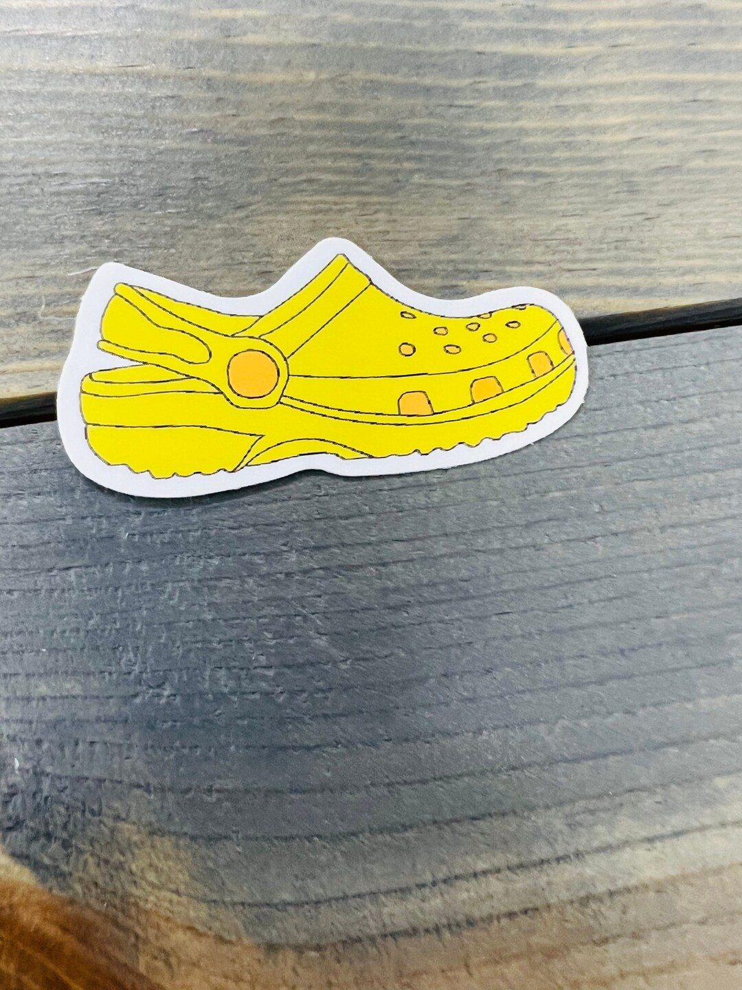 Sticker Yellow Croc Shoe Style Cute Aesthetic Jesus - Etsy