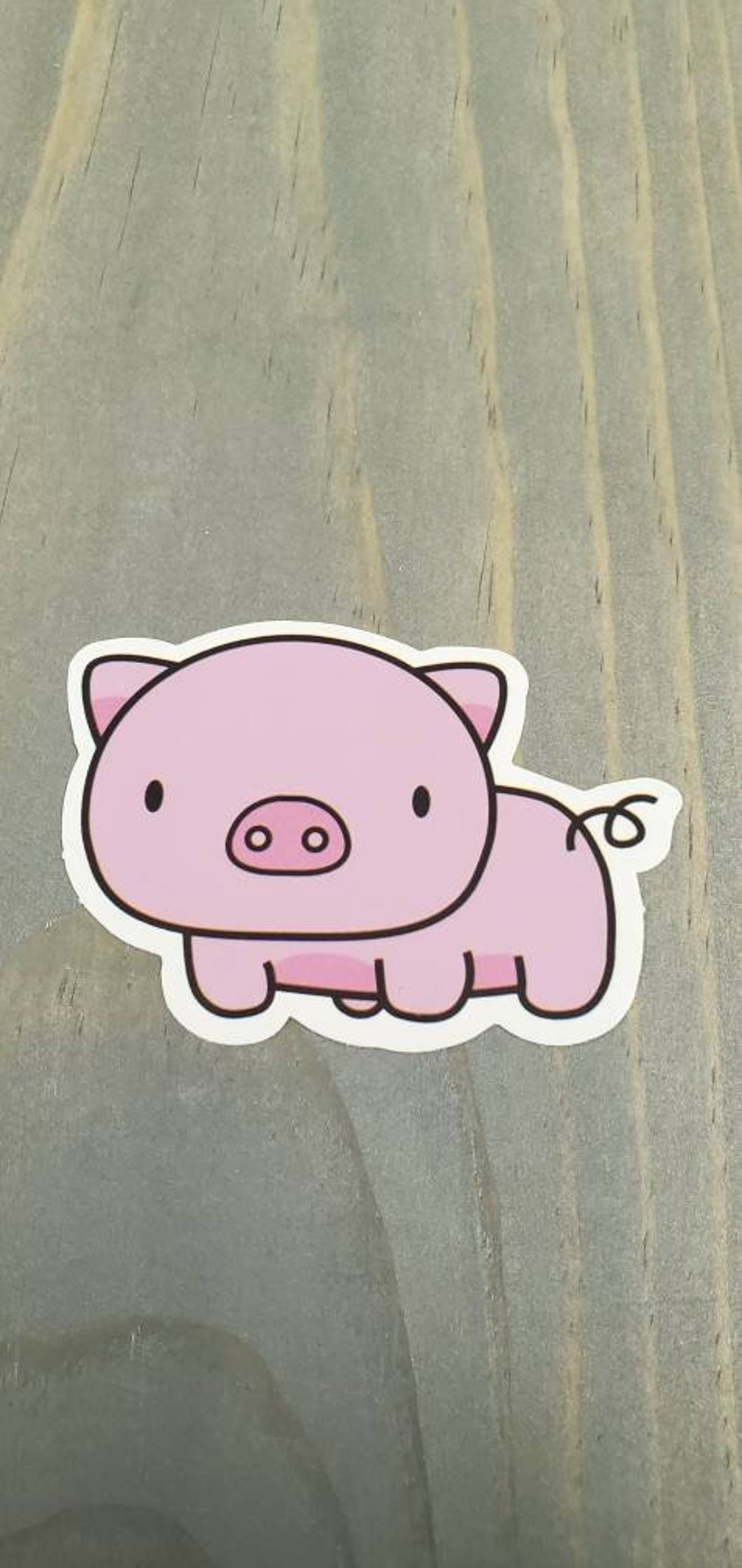Stickers Animated Cute Pig Aesthetic Cartoon Girl Laptop Stickers Happy ...