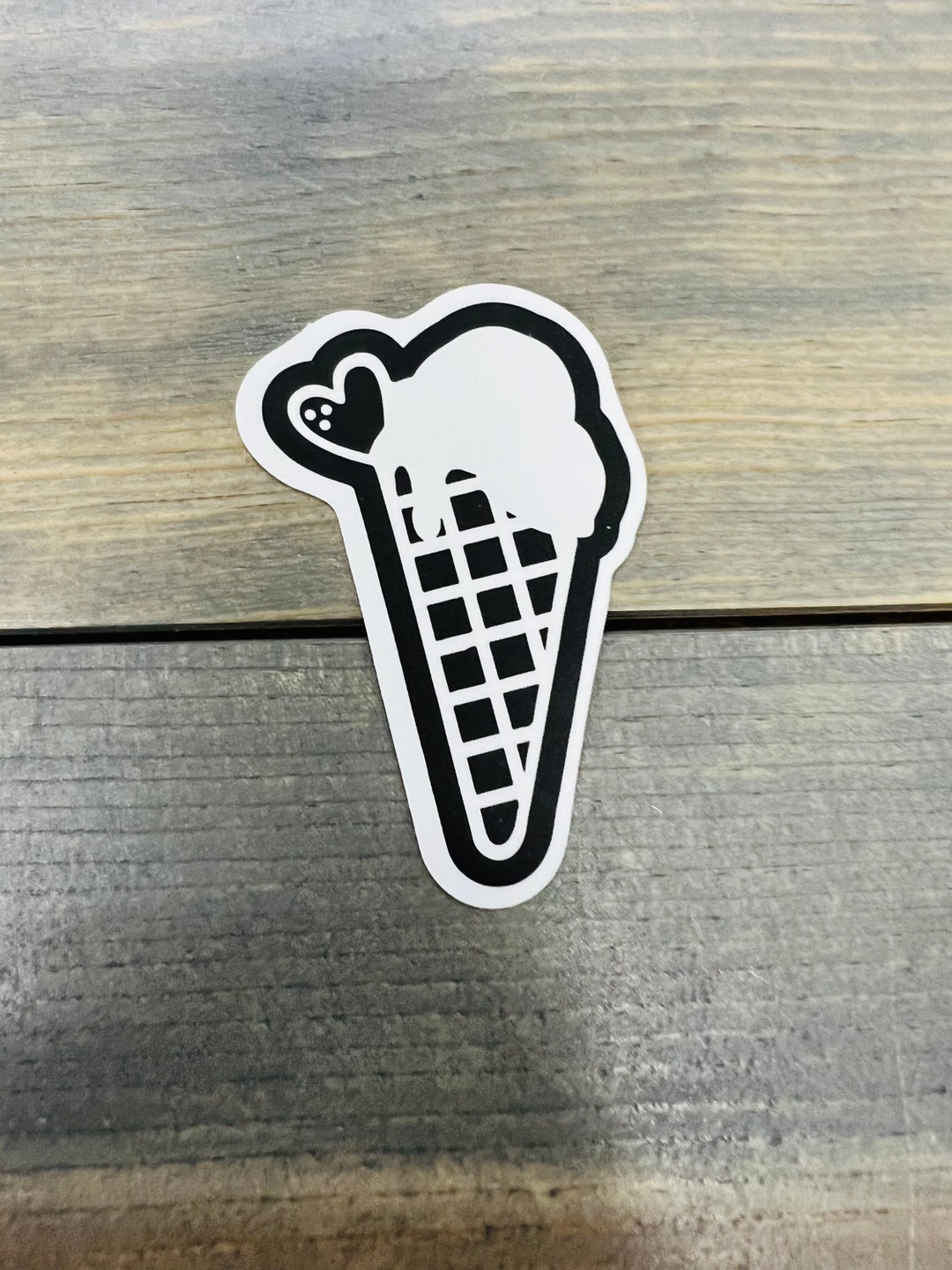 Stickers Ice Cream Aesthetic Cartoon Girl Laptop Stickers Happy Cute ...