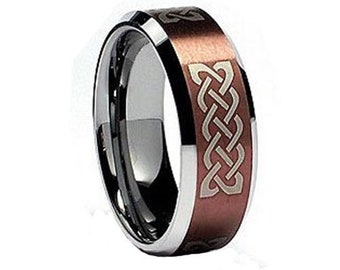 Celtic Eternity Ring - Etsy