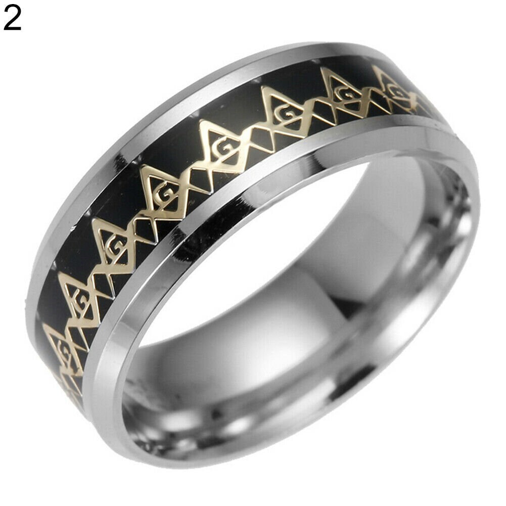 Masonic Band Ring - Etsy