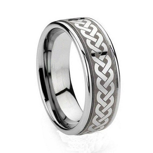 Celtic Eternity Ring - Etsy