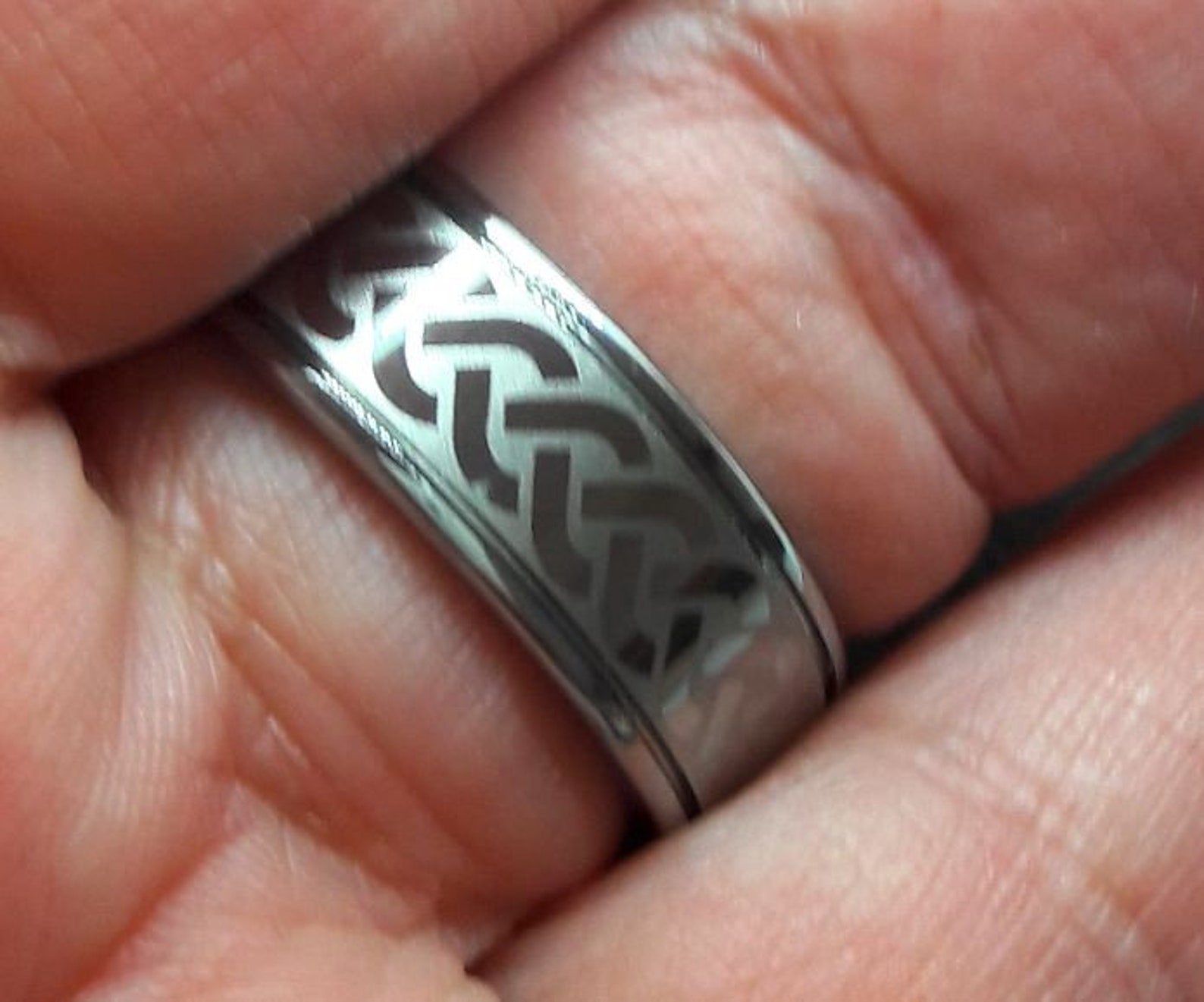 Celtic Eternity Ring - Etsy