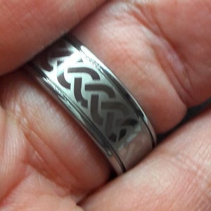 Celtic Eternity Ring - Etsy