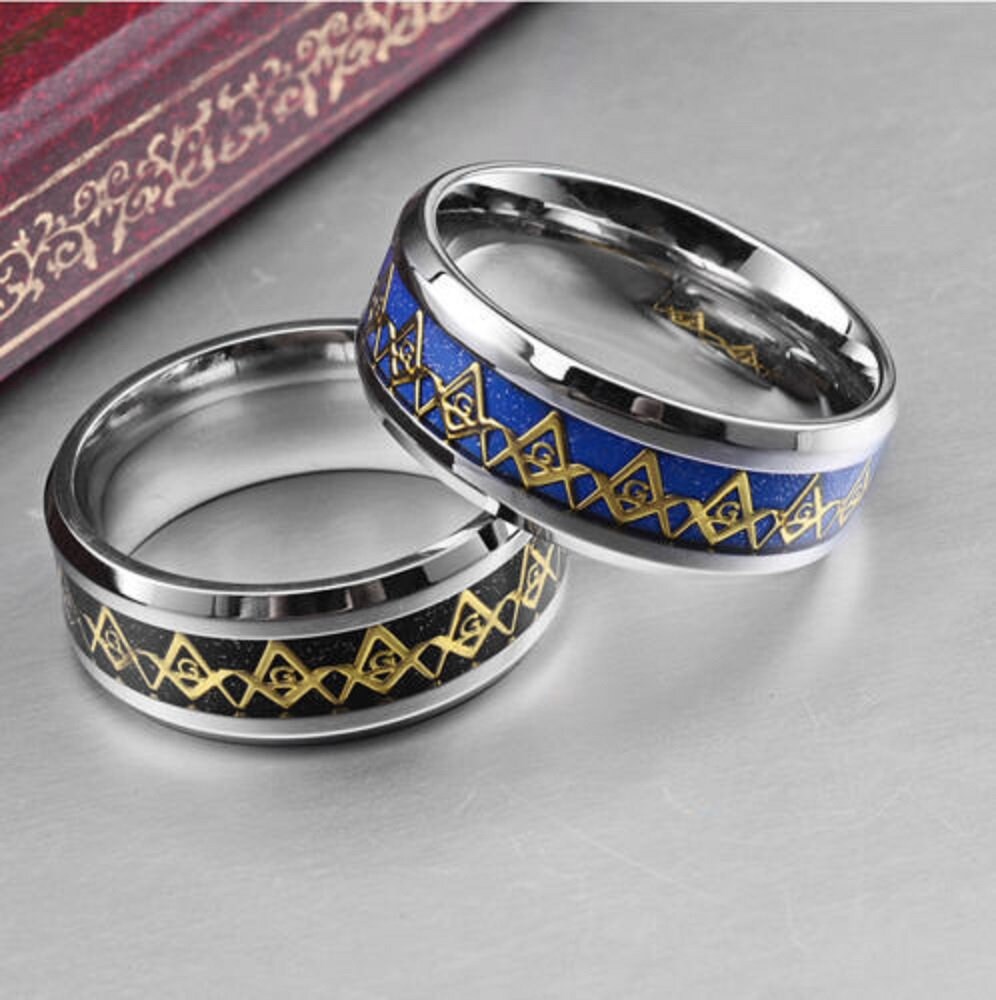 Masonic Band Ring - Etsy