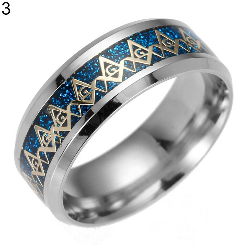 Masonic Band Ring - Etsy
