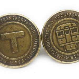 Boston MBTA Transit Token Cufflinks - Etsy