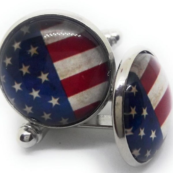 American Flag Cufflinks - Etsy