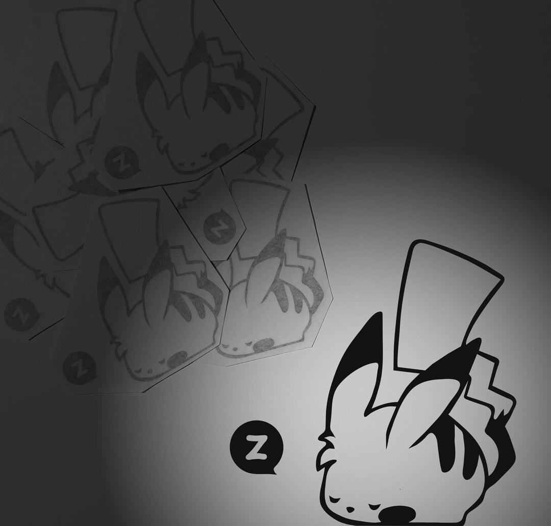 Pika Light Switch Vinyl Wall Sticker Pikachu Pokémon Anime Gameboy Home ...