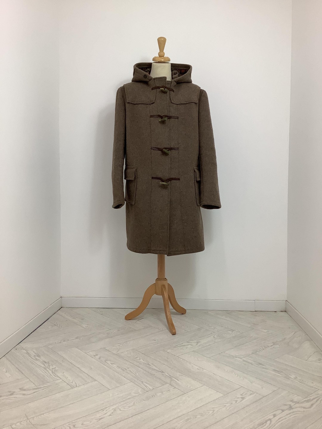 Vintage 1960s Jacatex London Duffle Coat Brown Wool Blend Original ...
