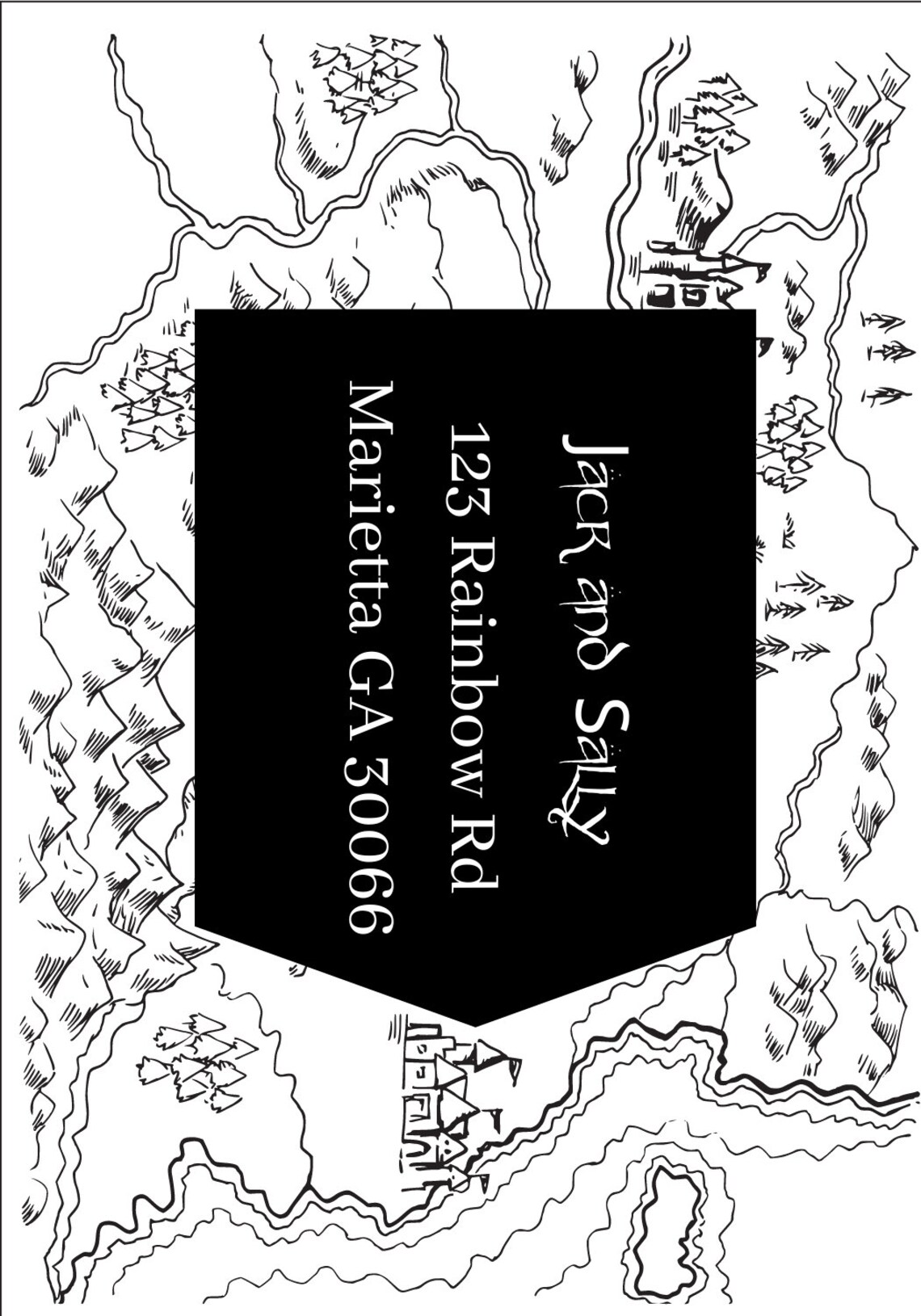 Lord of the Rings Wedding Invitation | Save the Date Party LOTR Geeky ...