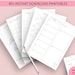 Monthly Review Planner, Monthly Review Printable, Printable Planner ...