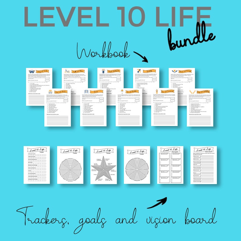 Level 10 Life Bullet Journal Printable Bundle, Miracle Morning Level 10 ...