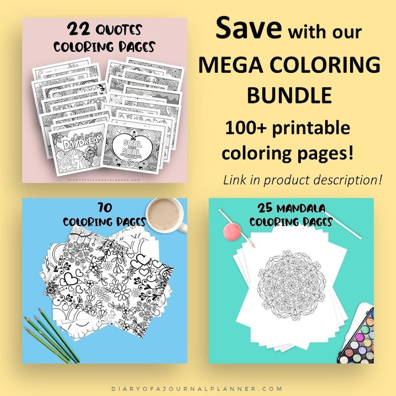 Quotes Coloring Pages, Digital Coloring Book, Adult Coloring Pages PDF ...