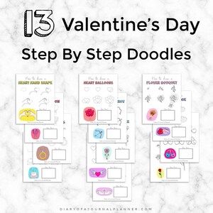 Doodle Tutorial Bundle, Step by Step Doodles, Learn How to Doodle, How ...