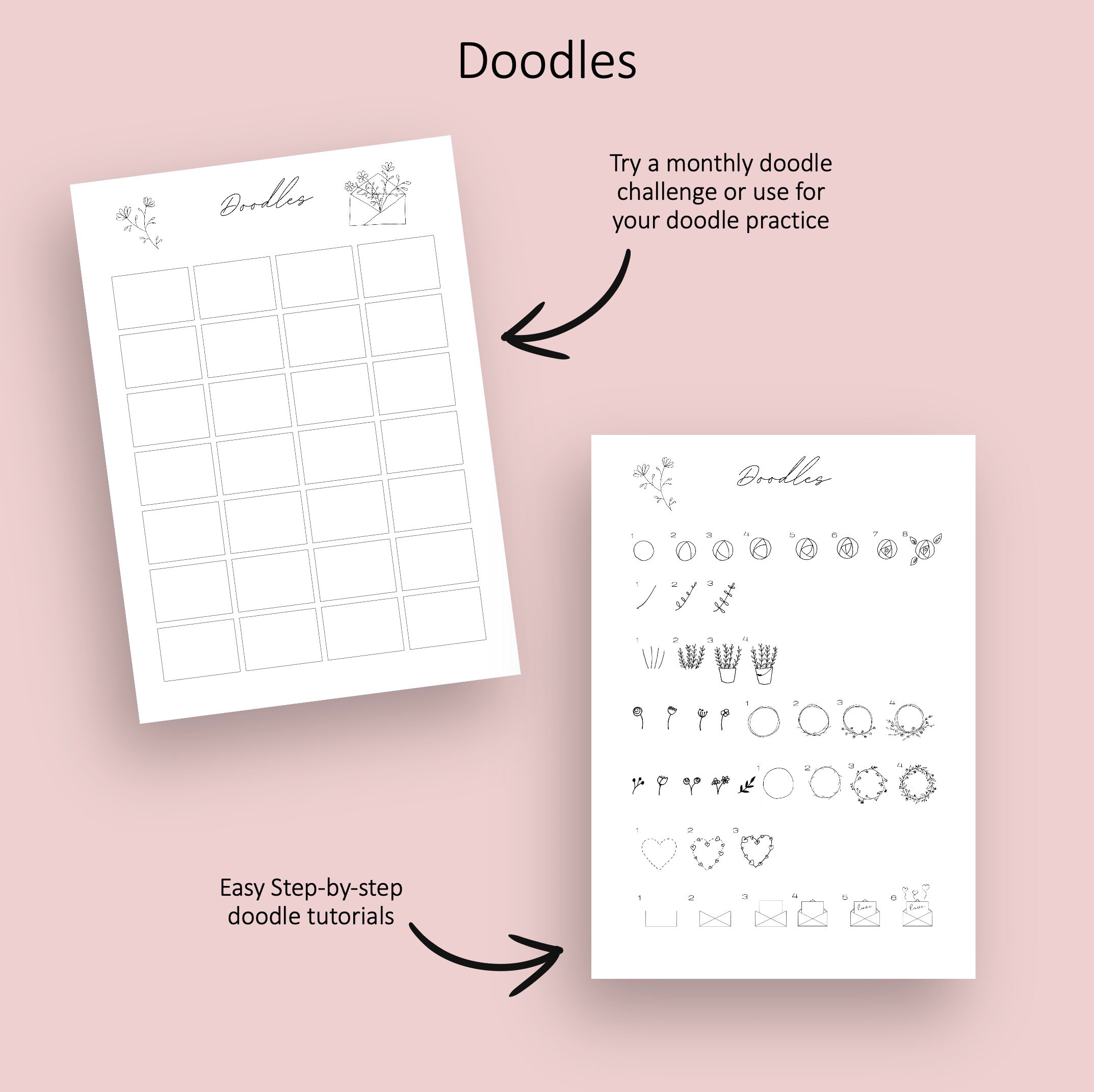 Love Notes Planner Printable, February Bullet Journal, February Planner ...