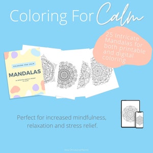 Coloring for Calm Bundle, Coloring Pages Bundle, Adult Coloring Pages ...