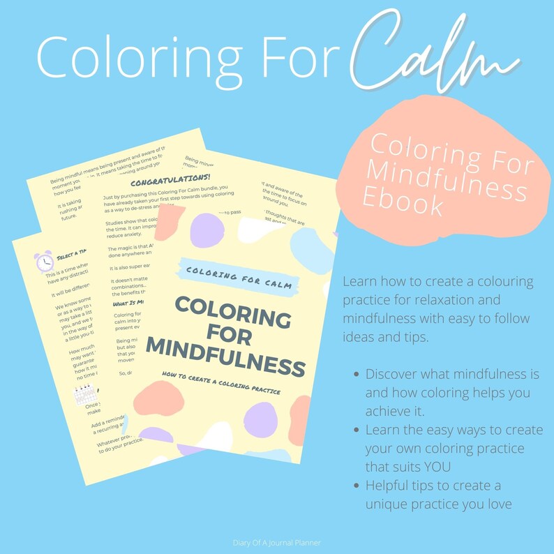 Coloring for Calm Bundle, Coloring Pages Bundle, Adult Coloring Pages ...