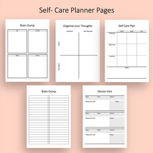 Essentials Planner Printable, Premade Bullet Journal, Simple Planner ...