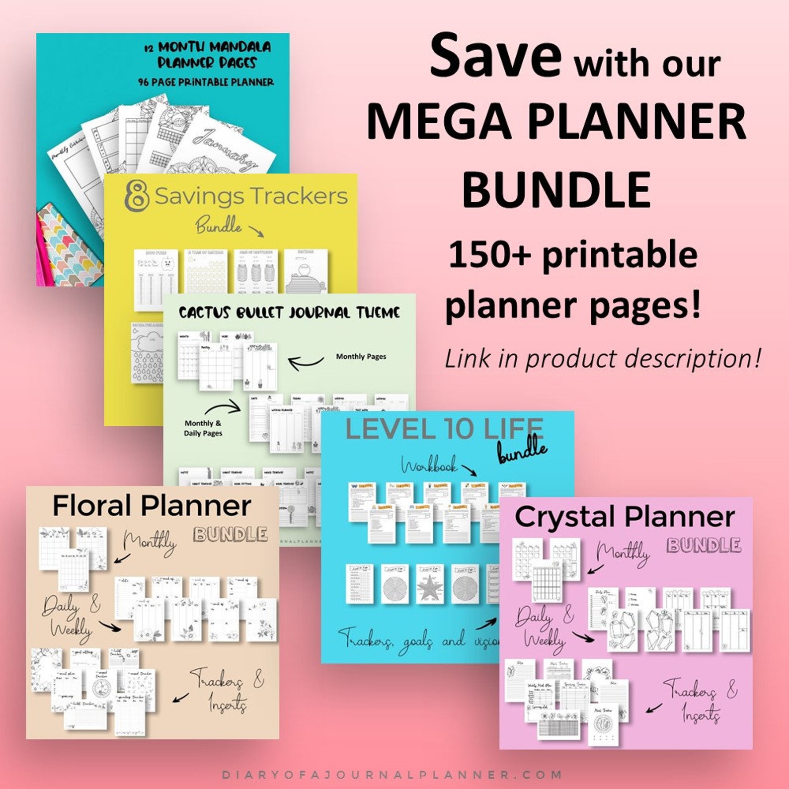 Mandala Planner Printable, Mandala Bullet Journal, Mandala Planner ...