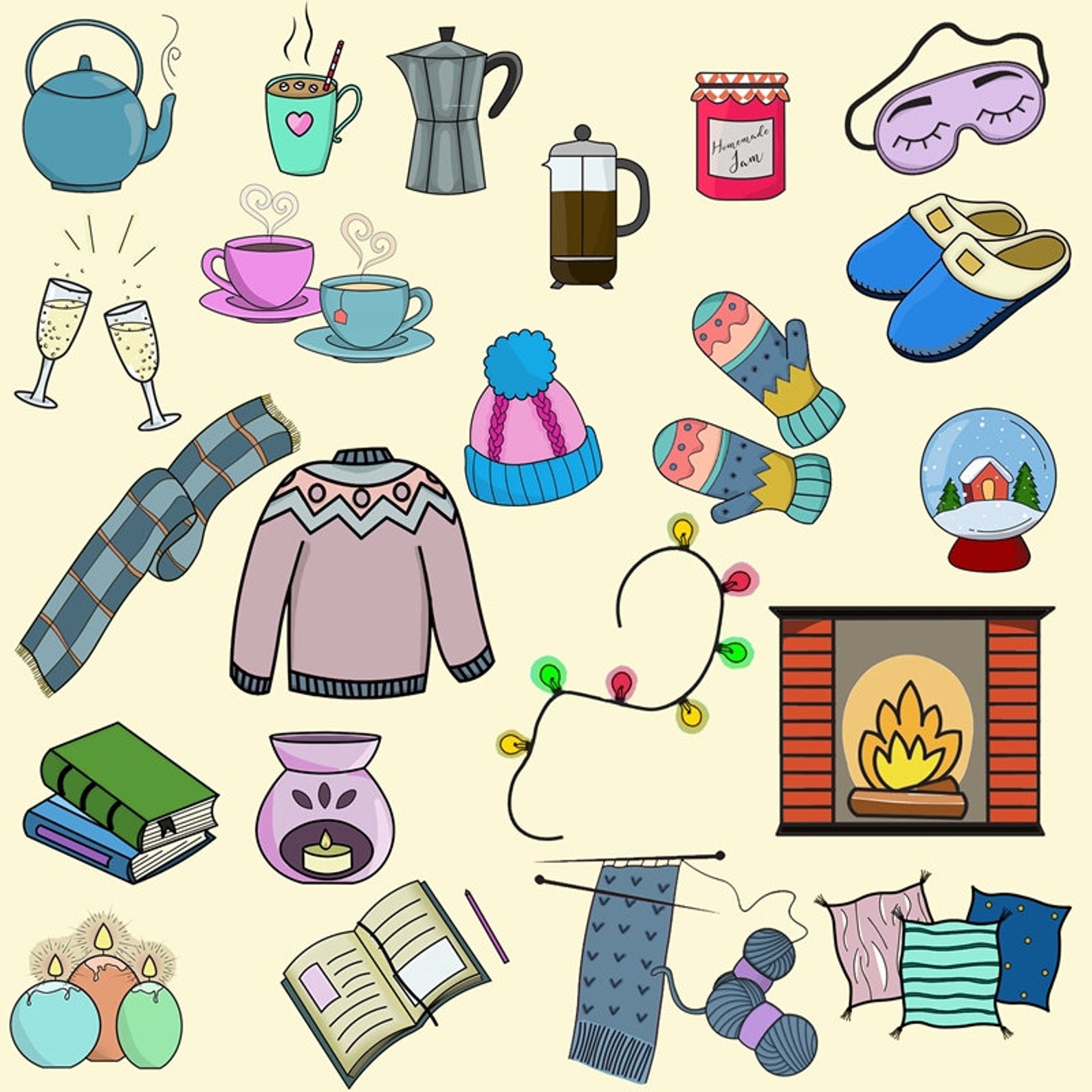 Hygge Doodle Tutorials, Hygge Step by Step Doodles, Learn How to Doodle ...