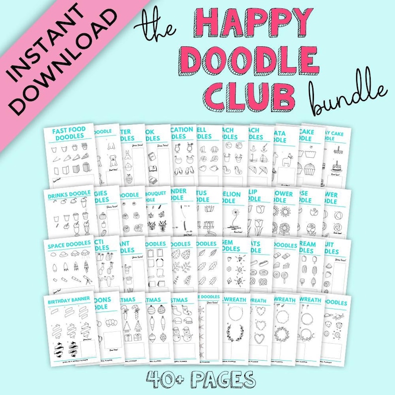 Easy Doodle Tutorials, Step by Step Doodles, Learn How to Doodle, How ...