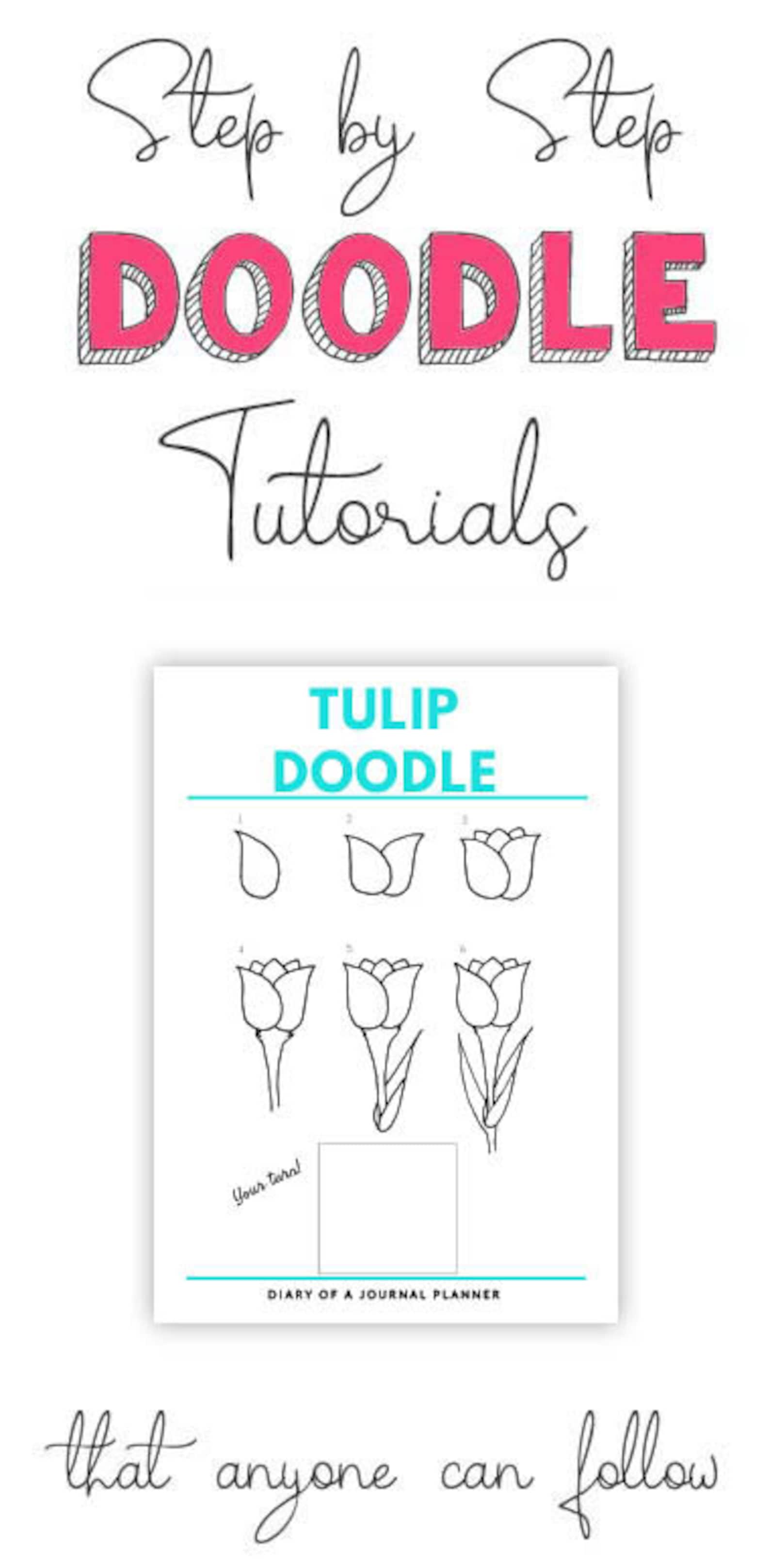 Easy Doodle Tutorials, Step by Step Doodles, Learn How to Doodle, How ...