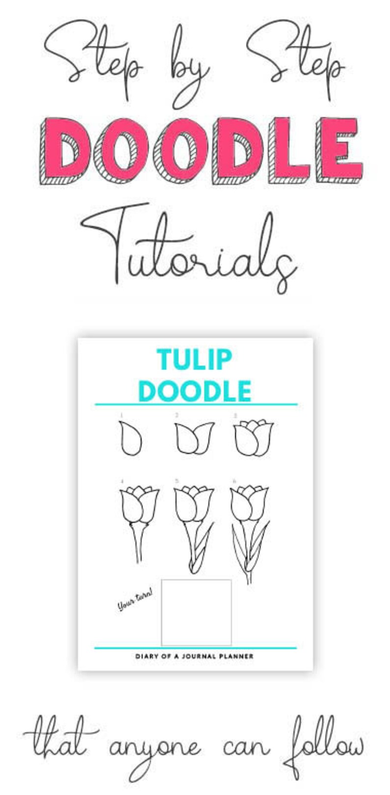 Easy Doodle Tutorials, Step by Step Doodles, Learn How to Doodle, How ...