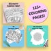 Coloring Pages Bundle, Adult Coloring Pages PDF, Digital Coloring Book ...