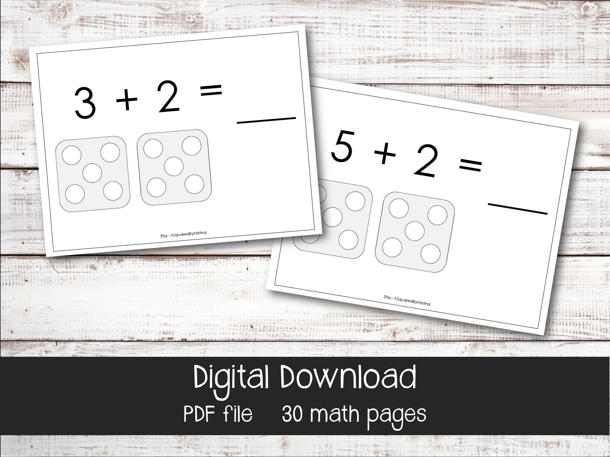 Do-a-dot Printable, Addition and Alphabet Pages, Digital Download - Etsy