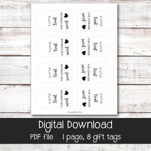 A Little Treat for Someone Sweet Gift Tag, Printable Gift Tag, Digital ...
