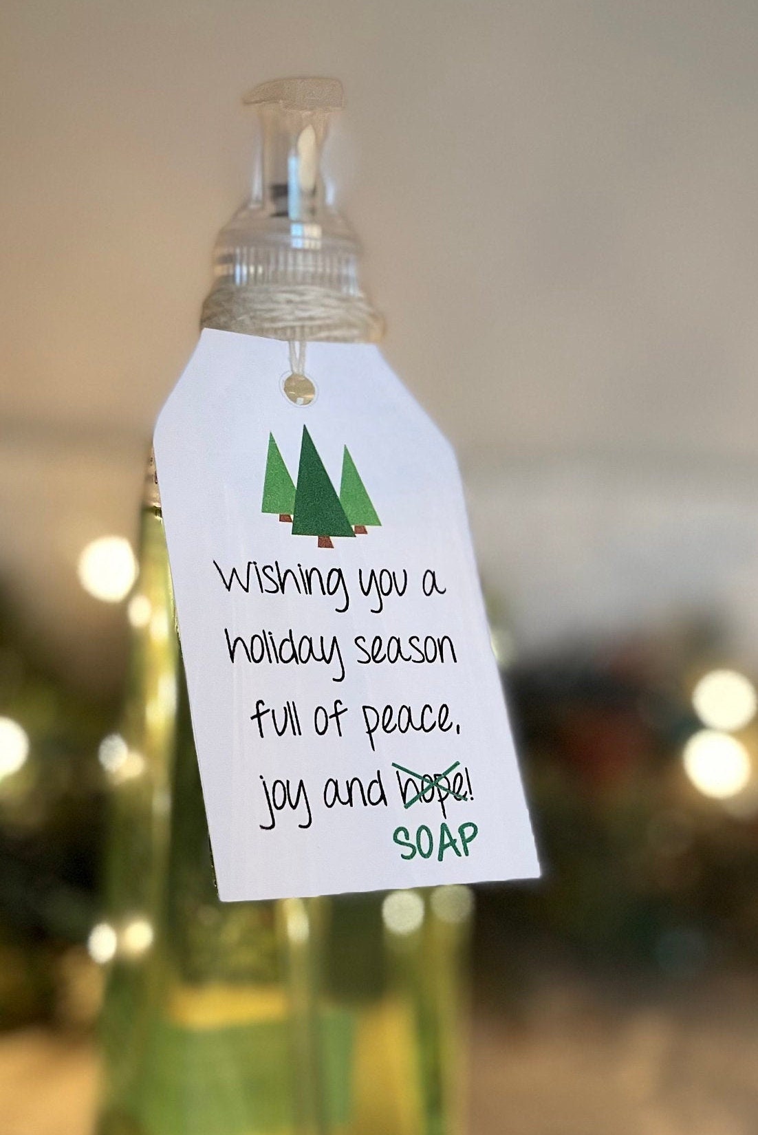 Holiday Soap Gift Tag, Printable, Digital Download - Etsy