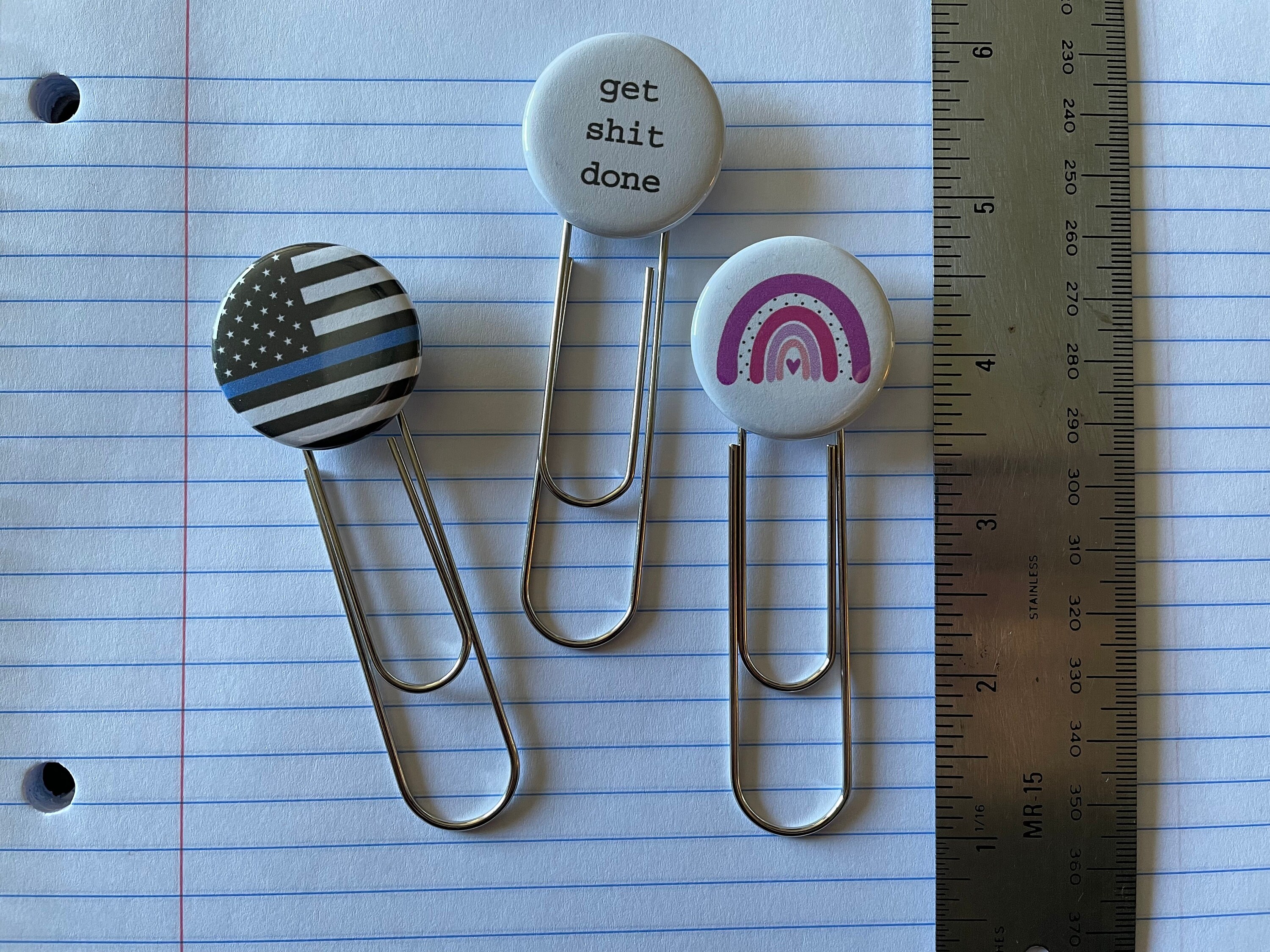 Jumbo Paperclip Bookmark, Planner Bookmark, 2 Pack - Etsy