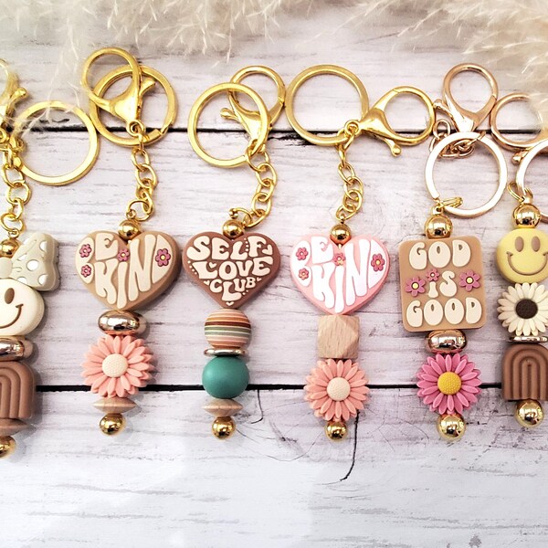 Beaded Keychains - Etsy