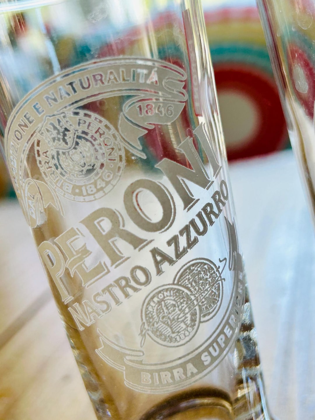 PERONI Nastro Azzurro Birra Glasses (set of 3) These Are 0.4 Lit • Shot ...