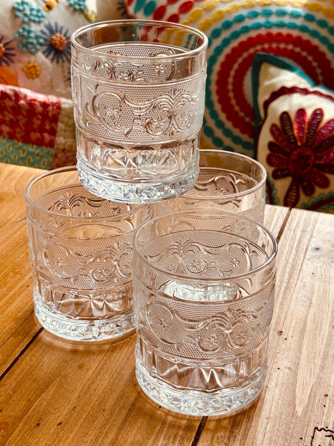 Studio Crystal Glass by GODINGER - Handcut Sandwich Pattern - Highball ...
