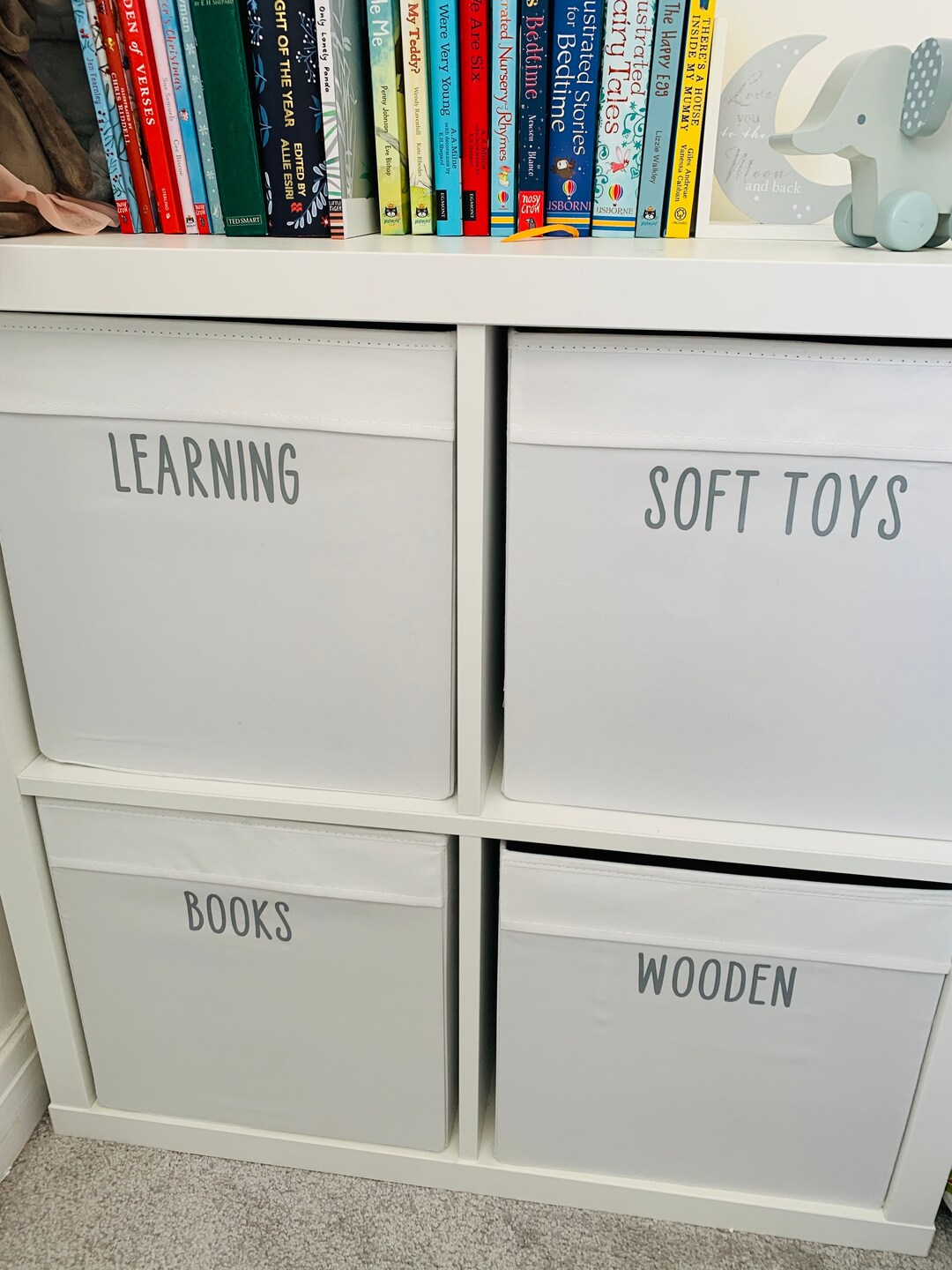Toy Storage Word Decals | Toy Labels | Self-adhesive Personalised ...