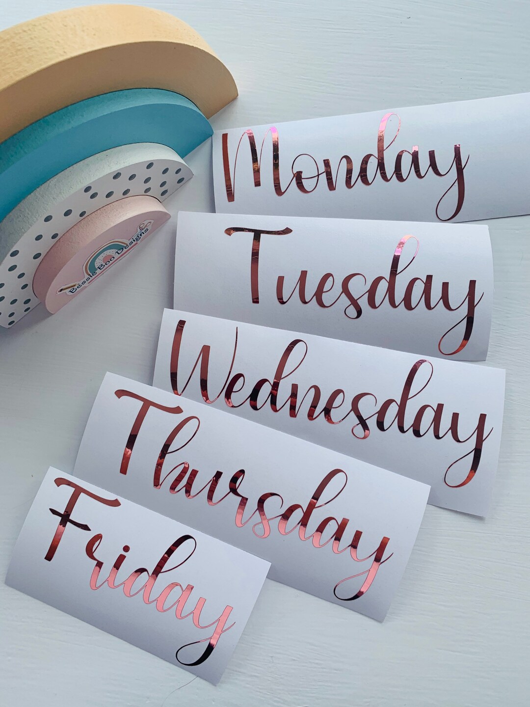 Weekday Labels Days of the Week Stickers Labels for - Etsy UK