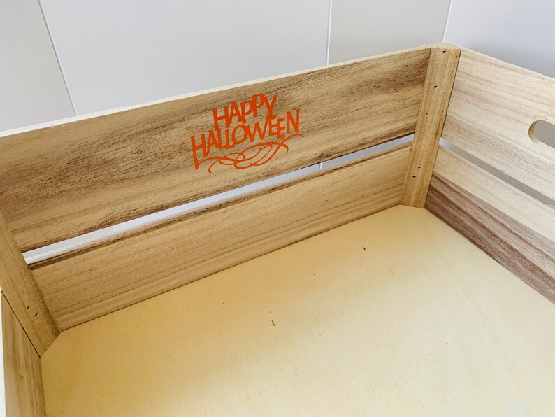 Halloween Crate Decal Halloween Gift Decal Halloween Treat - Etsy UK